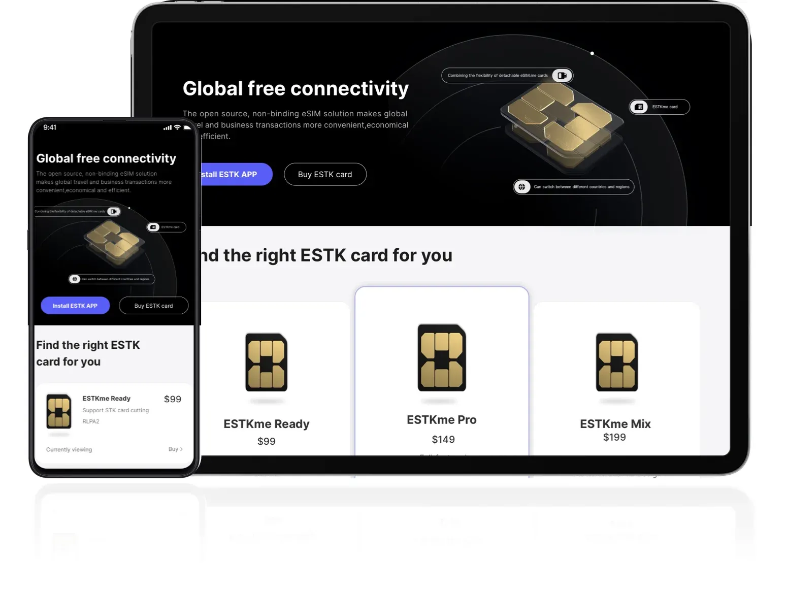 ESTKme: Best eSIM adapter card for your phone, tablet, any mobile devices.